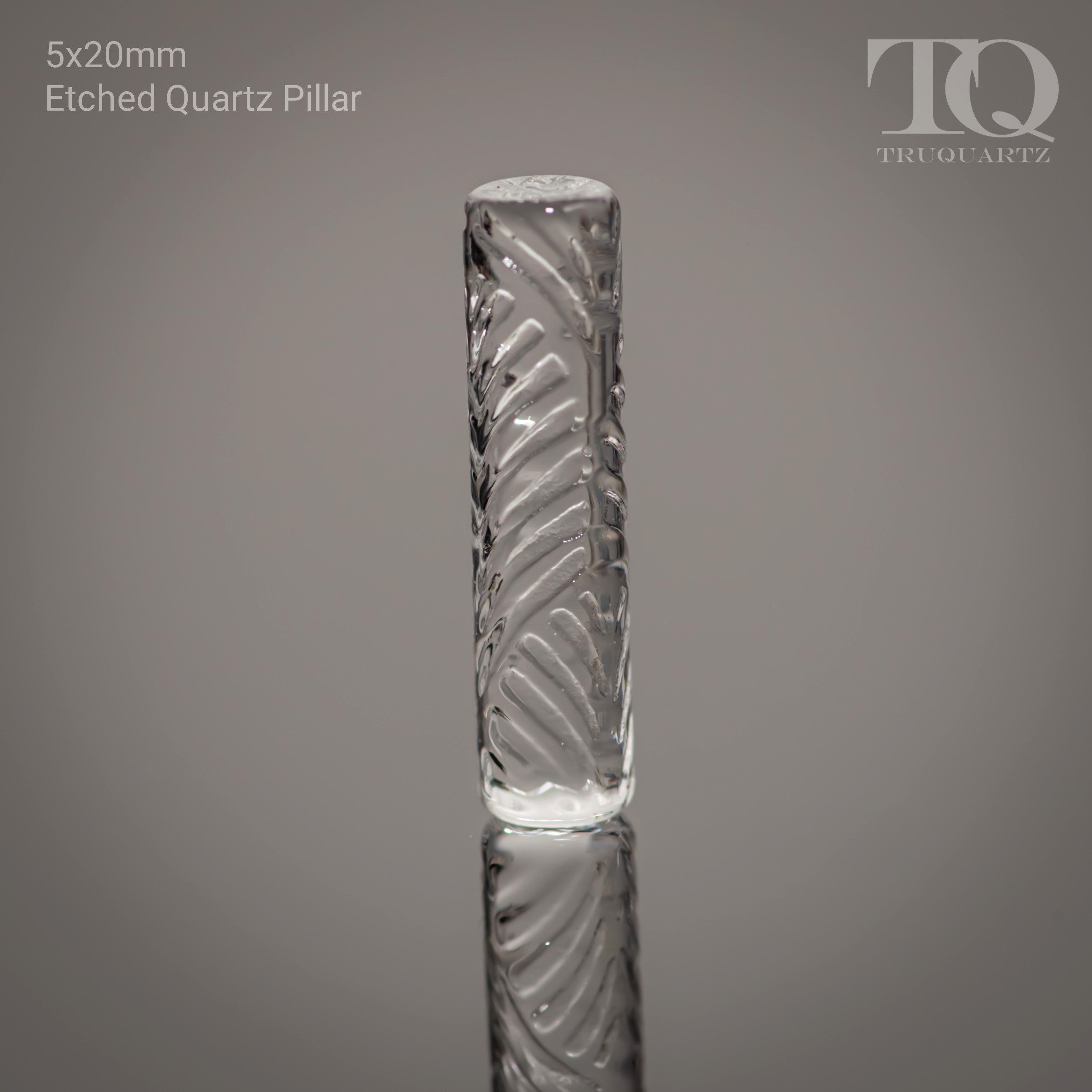 Etched Quartz Pillar A - 5x20mm – Truquartz