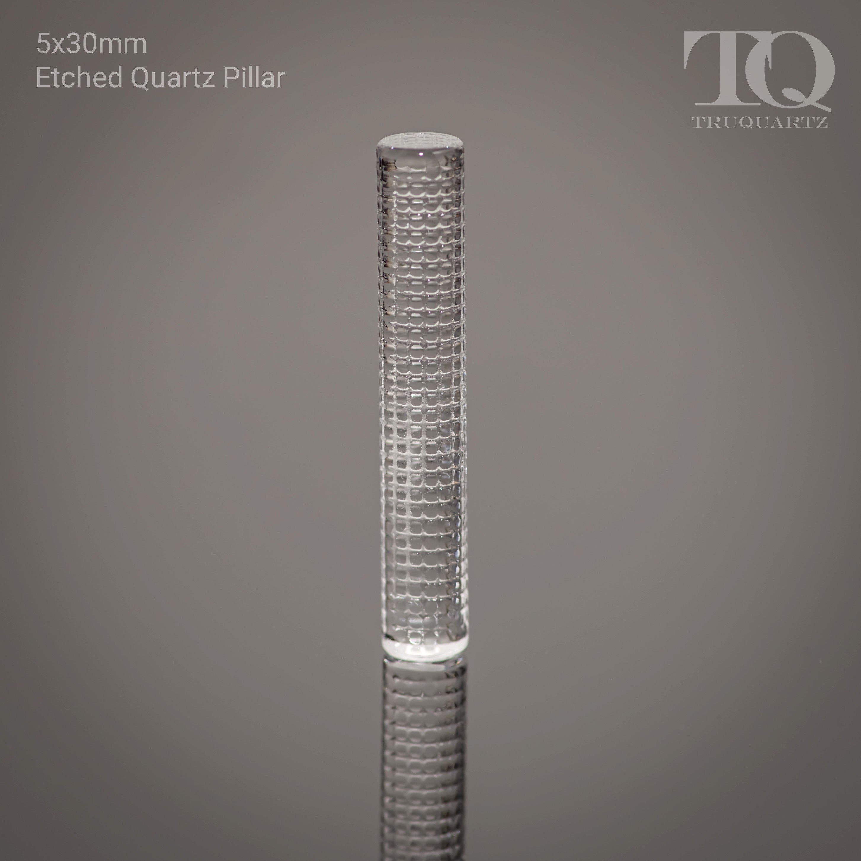 Etched Quartz Pillar C - 5x30mm – Truquartz