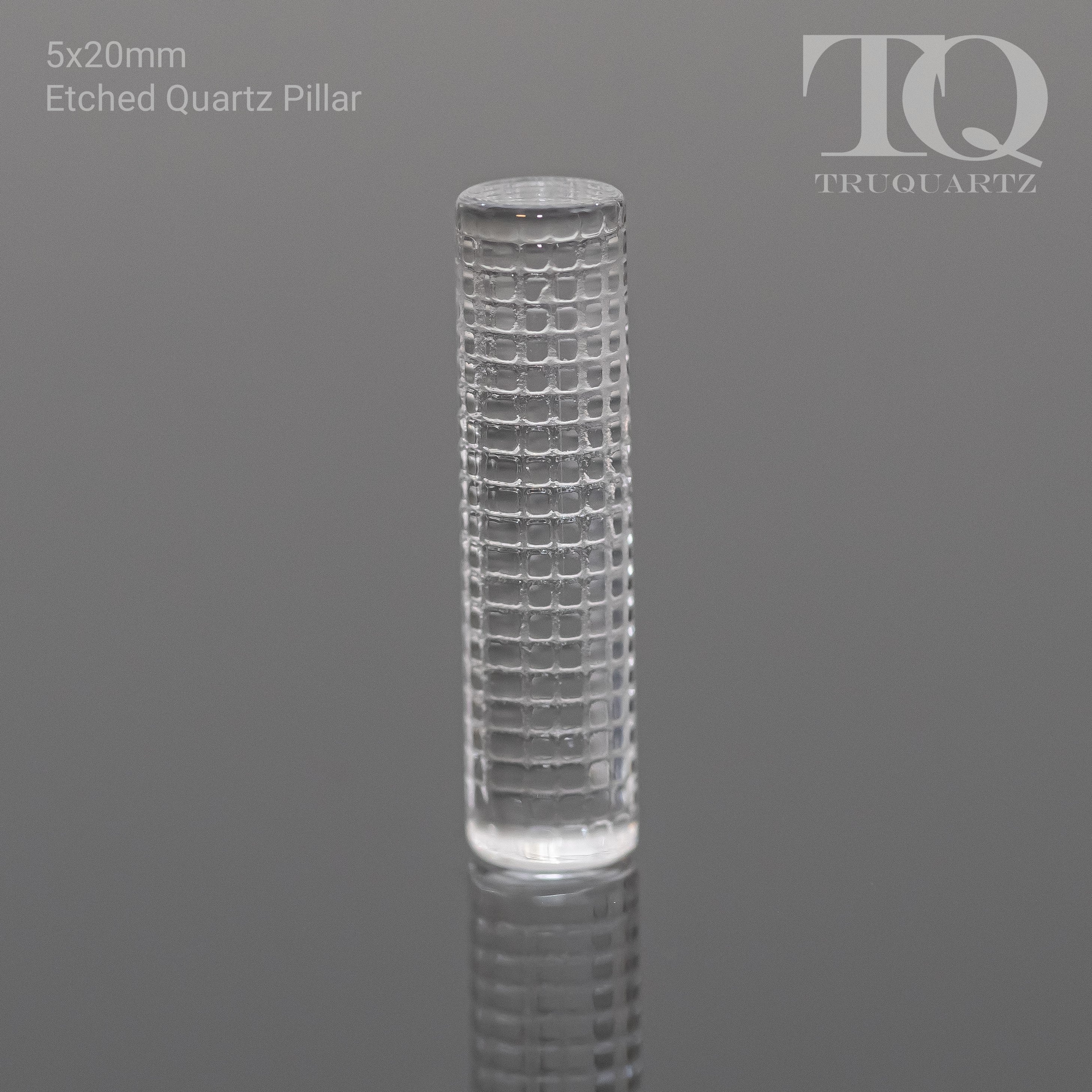 Etched Quartz Pillar C - 5x20mm – Truquartz
