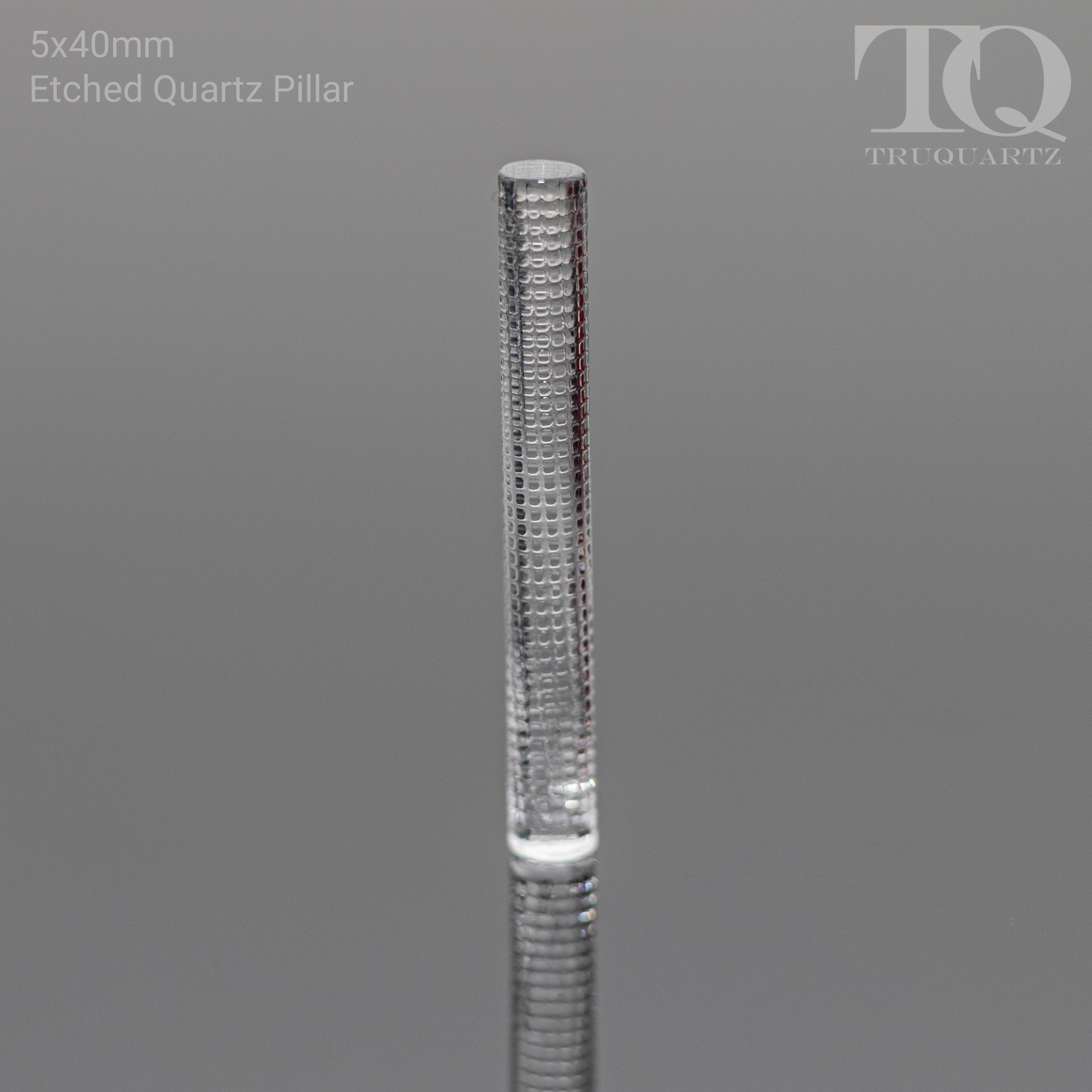 Etched Quartz Pillar C - 5x40mm – Truquartz