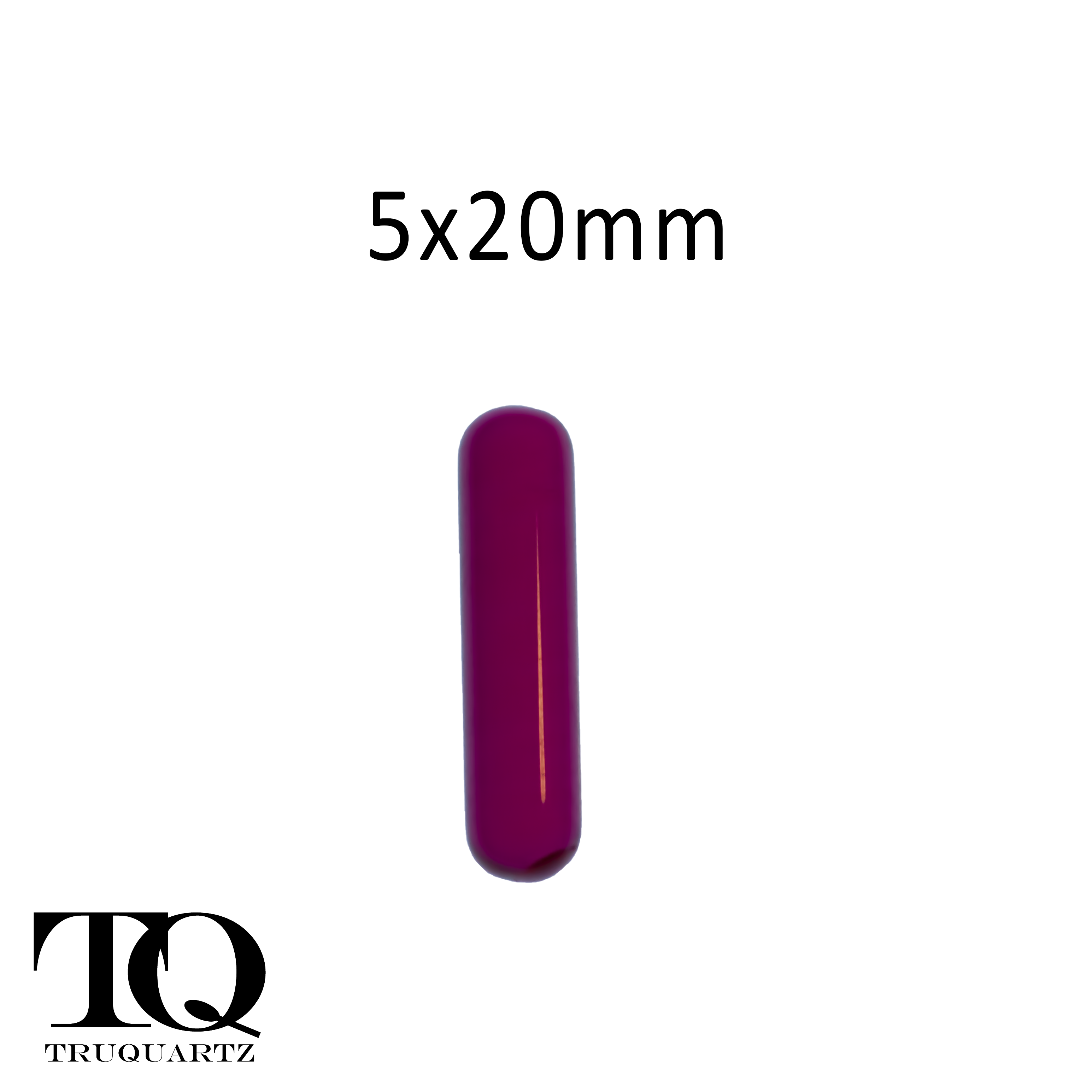5mmx20mm Ruby Pillar – Truquartz
